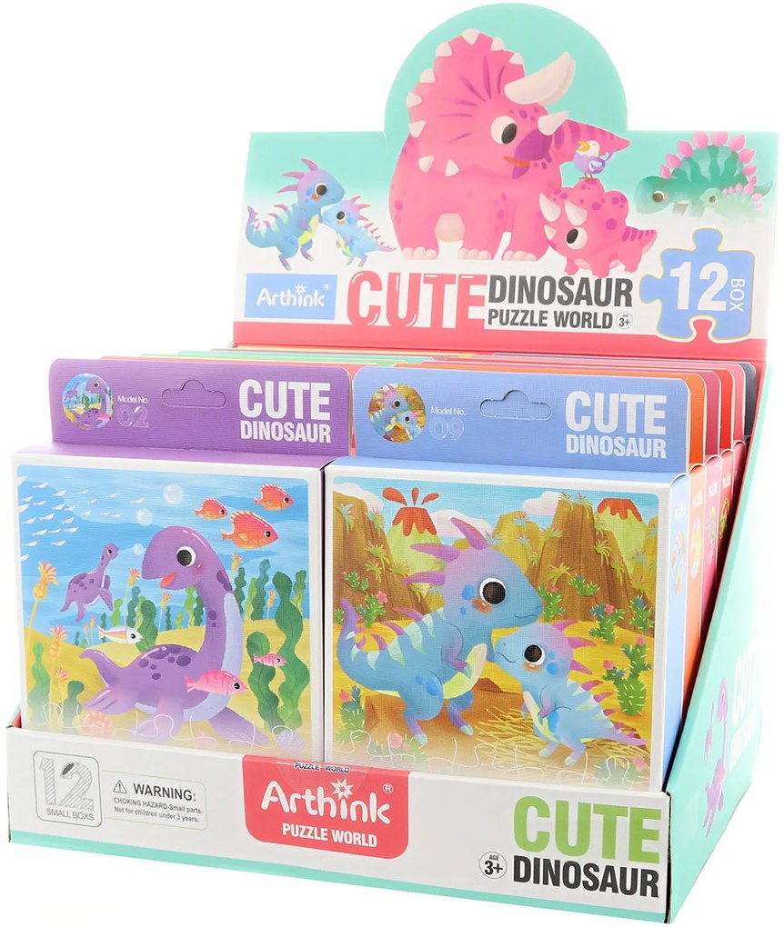 _Ostatní 1_ Puzzle dino baby skládačka dinosauři 12 dílků různé druhy 181432