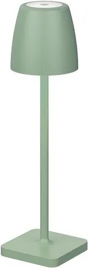 NV 9223414 Venkovní stolní lampa COLT olivově zelený litý hliník a akryl LED 2W 3000K IP54 62st. 5V DC vypínač na těle USB kabel stmívatelné - NOVA LUCE