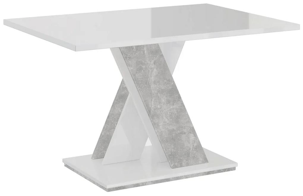 Konferenční stolek BRAGA bílá mat/beton
