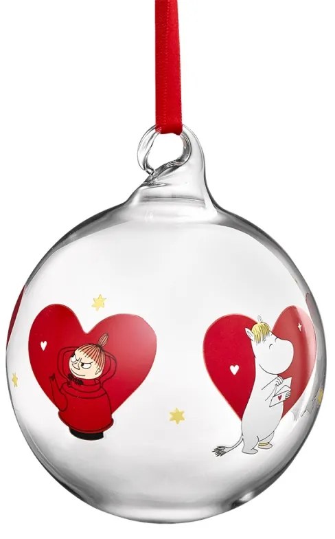 Vánoční ozdoba Moomin Heart 9cm