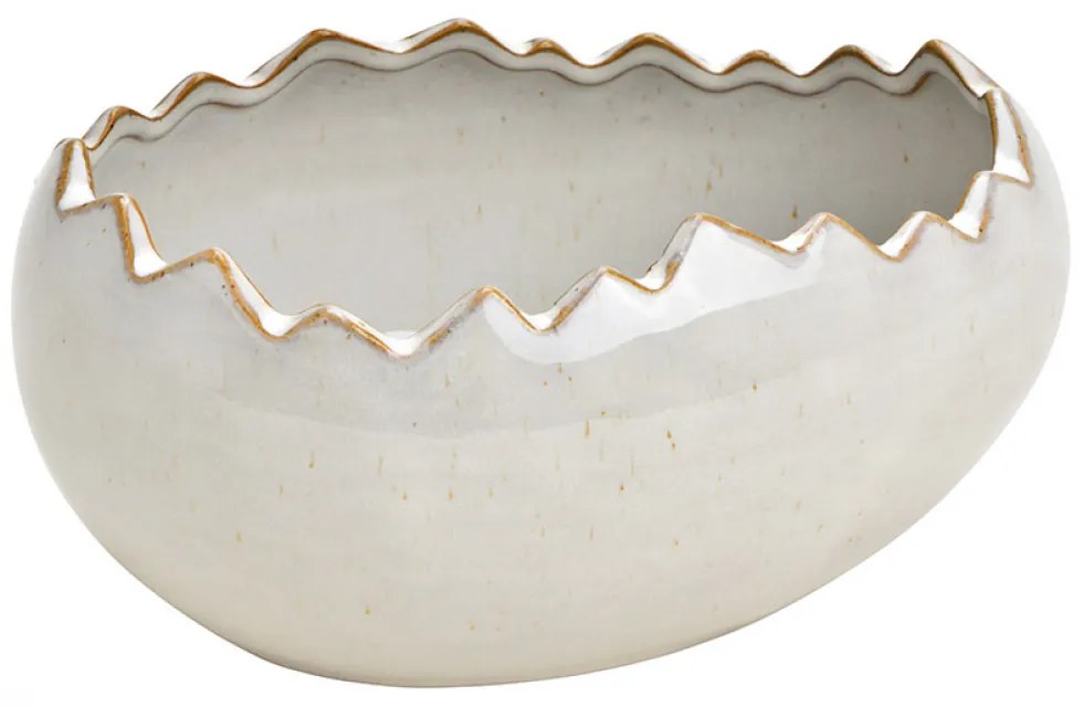 Velikonoční porcelánová miska EGGSHELL, šedá