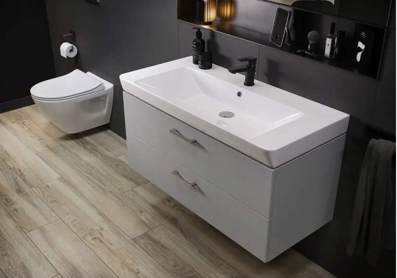 Cersanit Mille Clean On, závěsná wc mísa 51x36,5x36,5 cm s pomalu padajícím WC sedátkem z duroplastu SET B218, bílá, S701-430