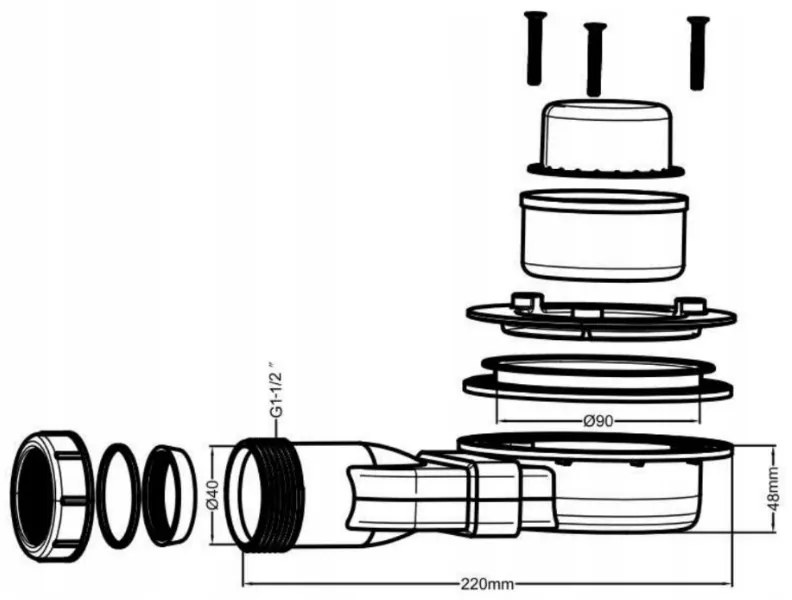 BPS-koupelny Obdélníková akrylátová sprchová vanička HYD-OSV-JUKO 110x70 černá