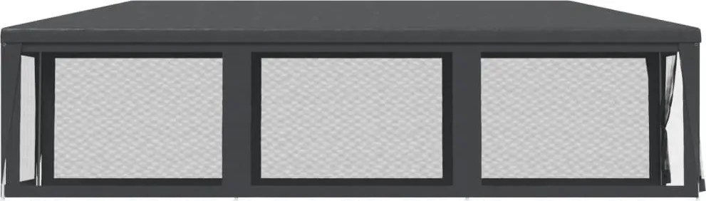 Party stan s 8 síťovanými bočnicemi antracitový 3 x 9 m HDPE 319244