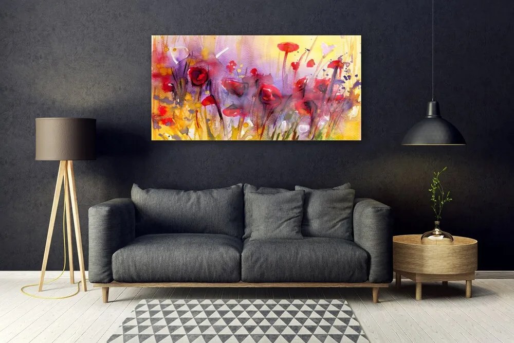 akrylový obraz Květiny Rostlina Příroda Umění 120x60 cm
