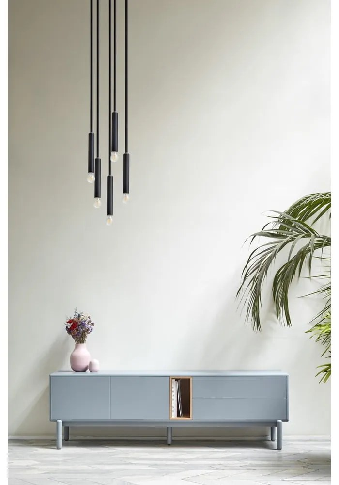 Modro-šedý TV stolek 180x56 cm Corvo – Teulat