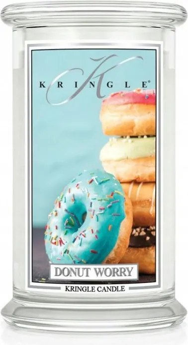 Donut Worry – Kringle Candle – velká svíčka se dvěma knoty (624 g)