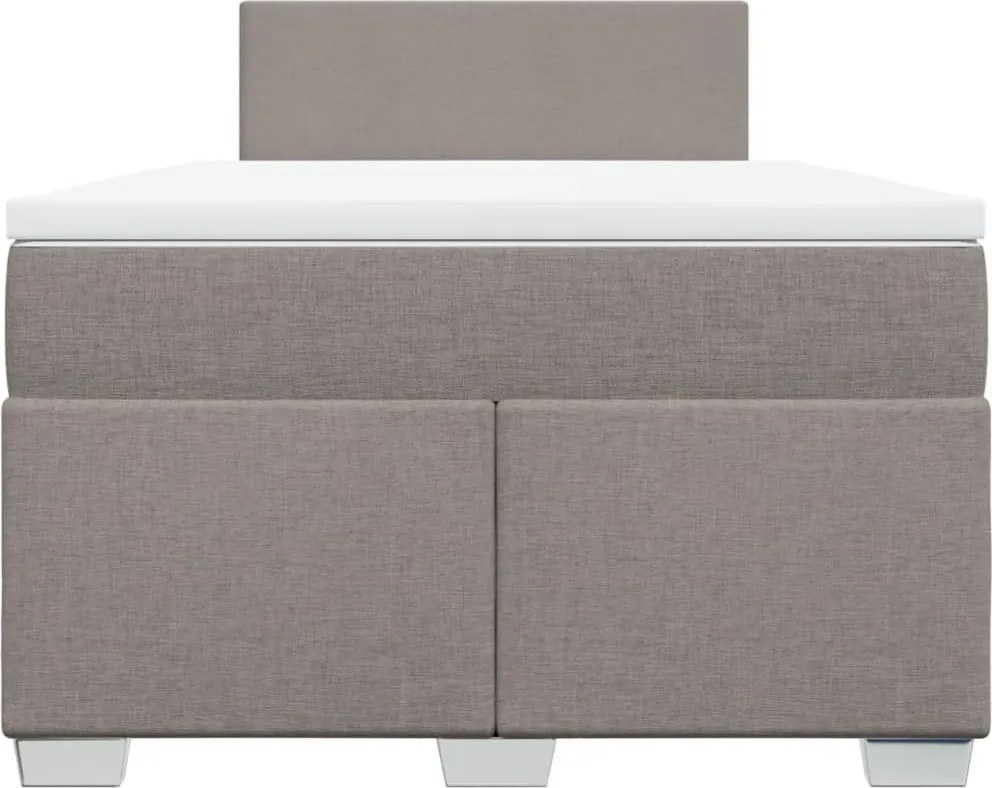 Box spring postel s matrací taupe 120x200 cm textil 3285852