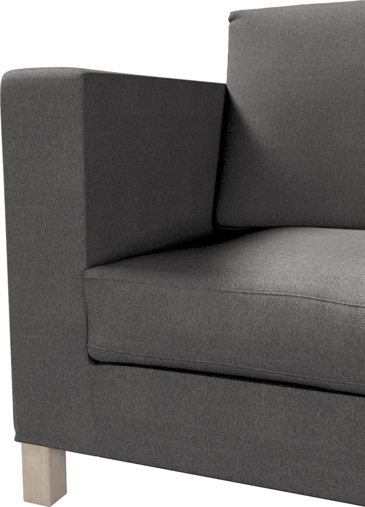 Potah na pohovku IKEA Karlanda 3-místná nerozkládací, krátký barva šedá látka pletený vzor