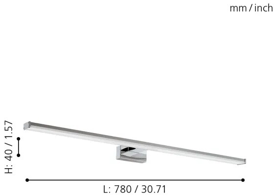 Eglo 96066 - LED Koupelnové svítidlo PANDELLA LED/14W/230V IP44
