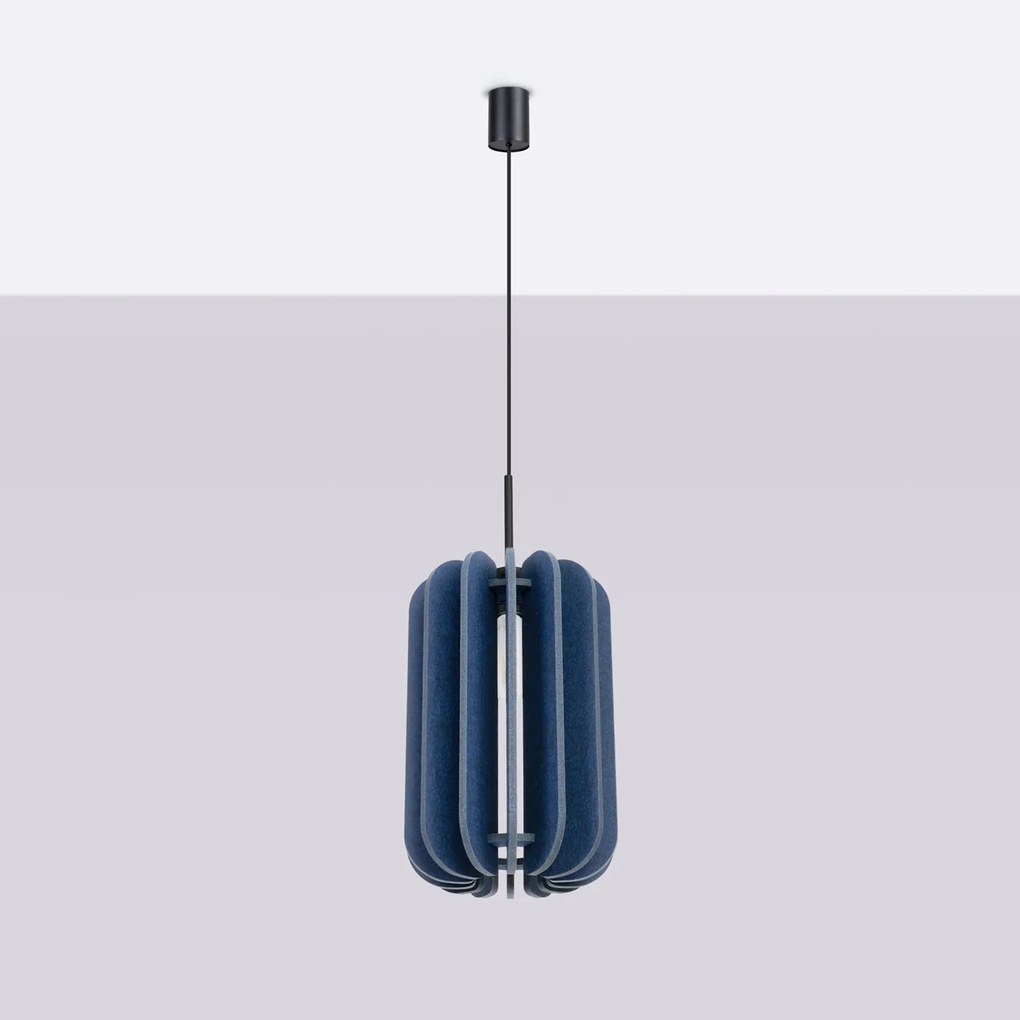 Sollux Lighting Závěsná lampa MULA 27 tmavě modrá