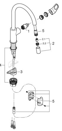 GROHE 30569000 - Dřezová baterie START FLOW 357 mm lesklý chrom