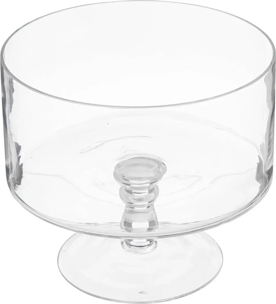Skleněný pohár na sušenky, sklad sladkého, průměr 19 cm