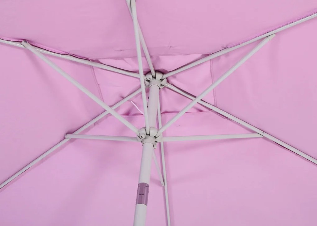 Slunečník N23 2x3m polyester/hliník - lila