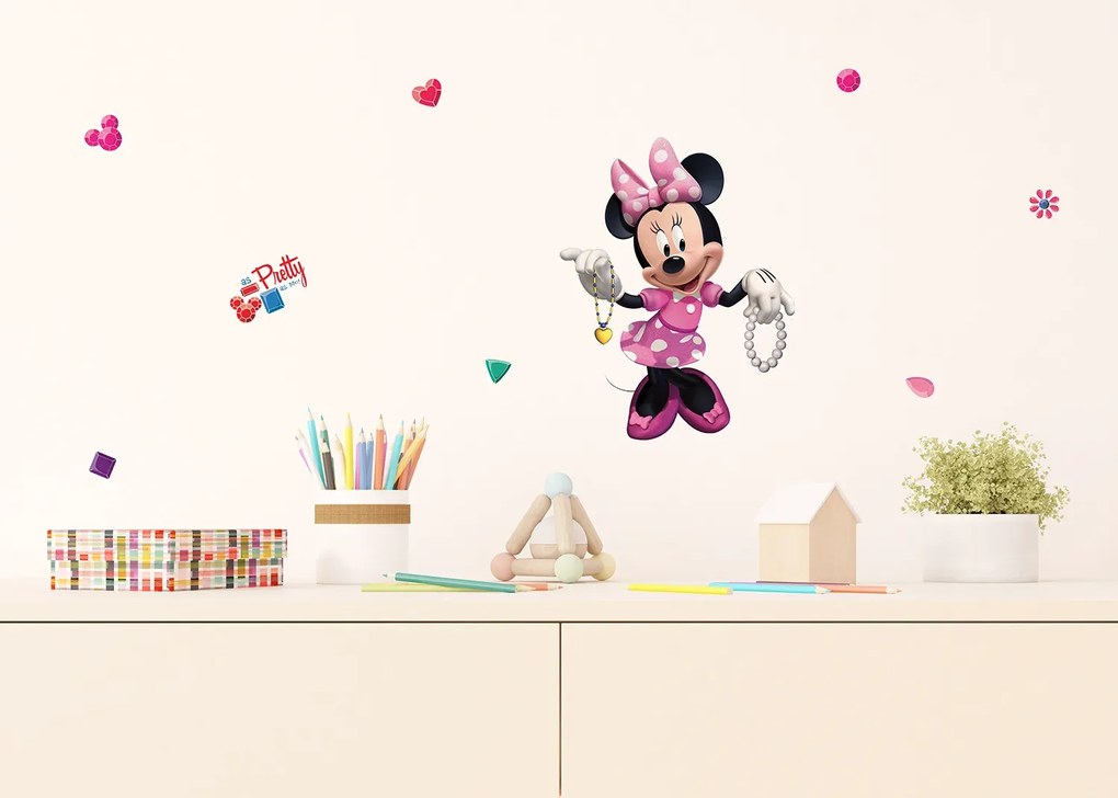 Dětská samolepka na zeď Minnie, Disney | 30 x 30 cm | DDKS 1084