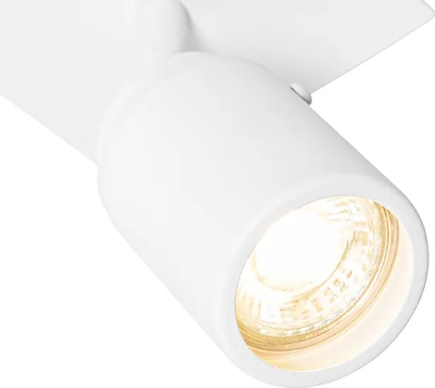 Moderní čtvercové bodové svítidlo IP44 bílé - Ducha