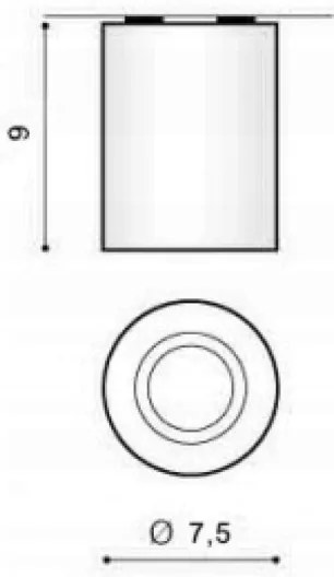 Azzardo AZ1054 - Stropní svítidlo BORIS 1xGU10/50W/230V