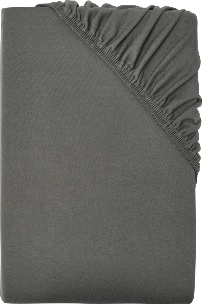 Livarno home Žerzejové napínací prostěradlo, 140-160 x 200 cm (šedá)