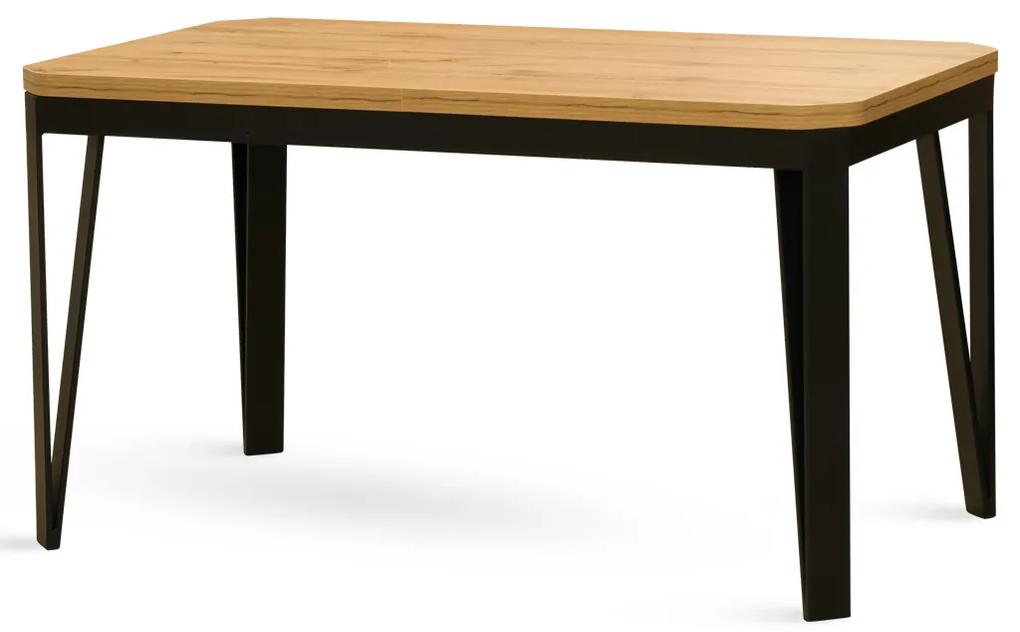 Stima Stůl SAM kovová podnož Rozměr: 120x80 + 40 cm, Odstín: Dub Dýha