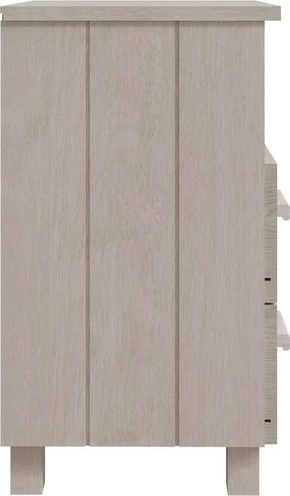 Noční stolky HAMAR 2 ks bílé 40 x 35 x 62 cm masivní dřevo 340417