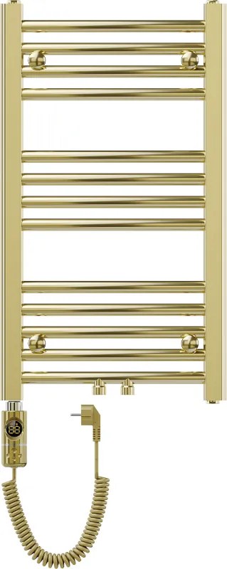 Mexen Ares, elektrické topné těleso 700 x 400 mm, 300 W, zlatá lesklá, W102-0700-400-2300-50