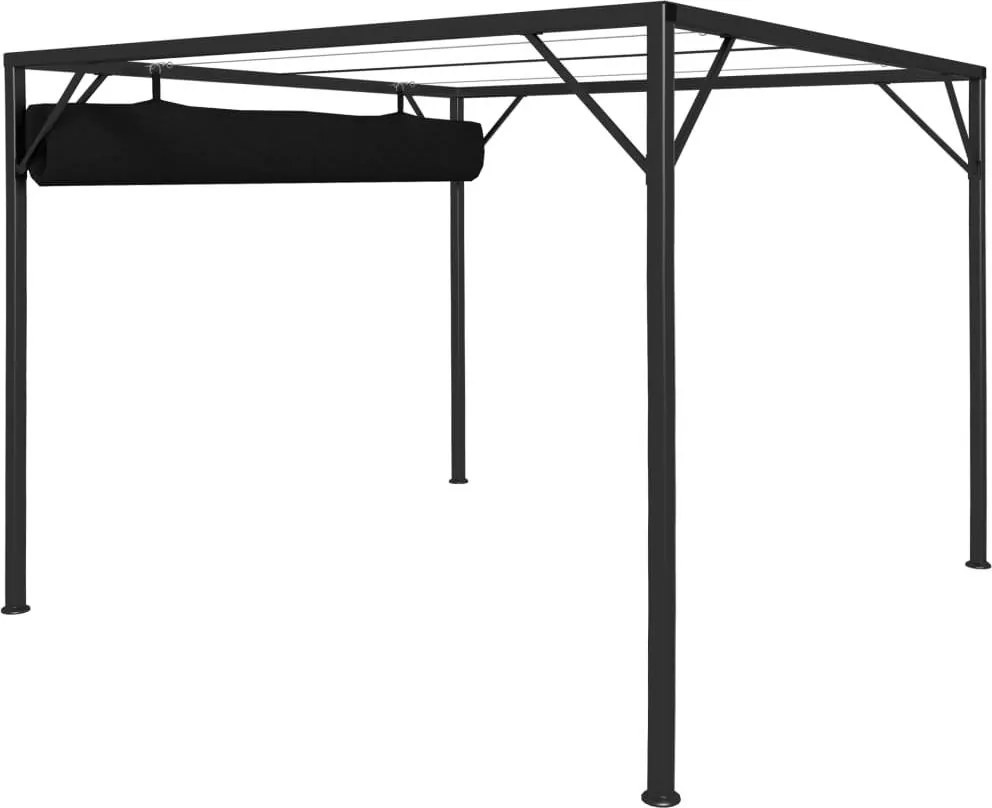 vidaXL Zahradní altán se zatahovací střechou 3 x 3 m 180 g/m² [47954] Barva: taupe