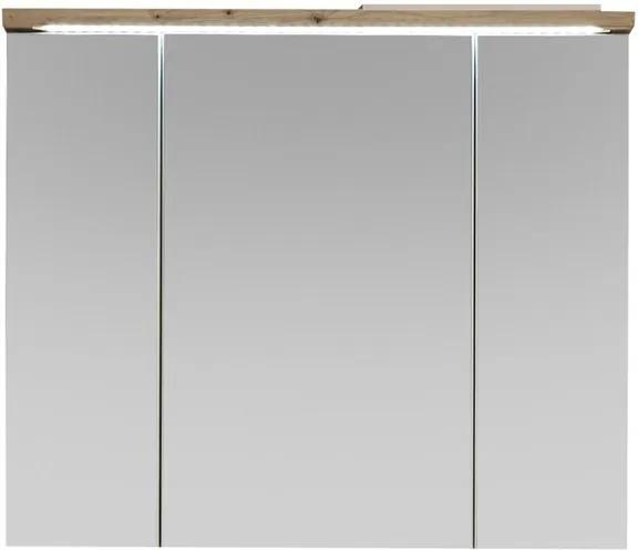 Sconto Zrcadlová skříňka POOL dub artisan, 80 cm