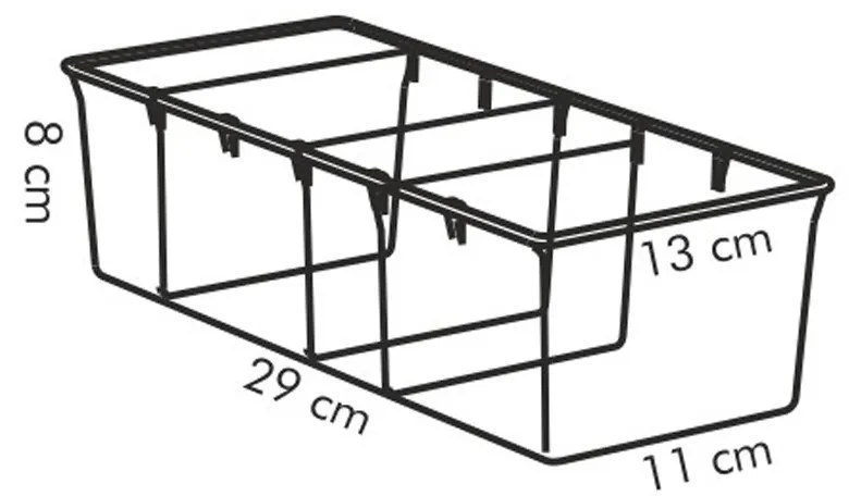 Zásobník na sáčky s kořením 4FOOD 29 x 13 cm