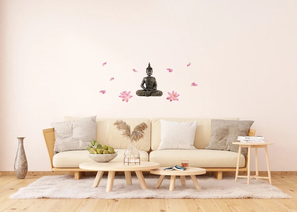 Samolepka na zeď Buddha | 42.5 x 65 cm | DSM3447