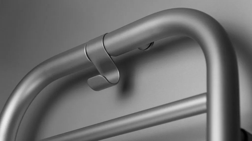 Deante Silia, koupelnový radiátor 500x850 mm, 335W, broušená ocel, DEA-AGI_FG31