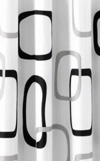Aqualine polyester bílá/černá/béžová ZP004 180 x 200 cm