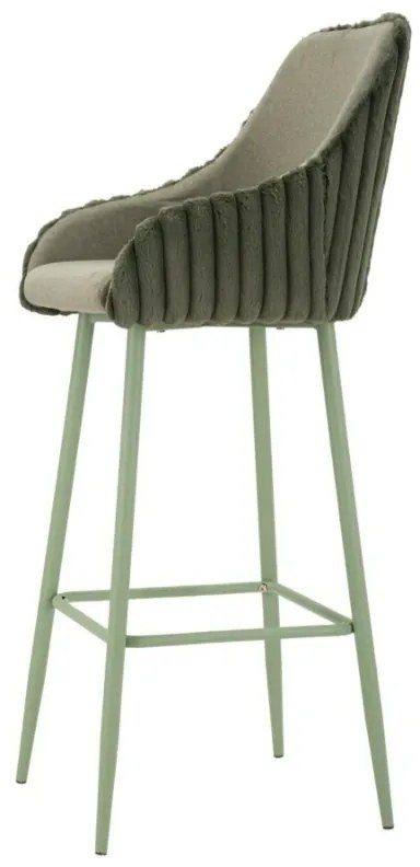 Designová barová židle Bechora zelená