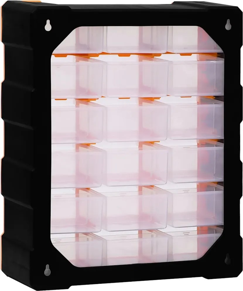 Organizér s 18 středně velkými zásuvkami 38 x 16 x 47 cm 149597