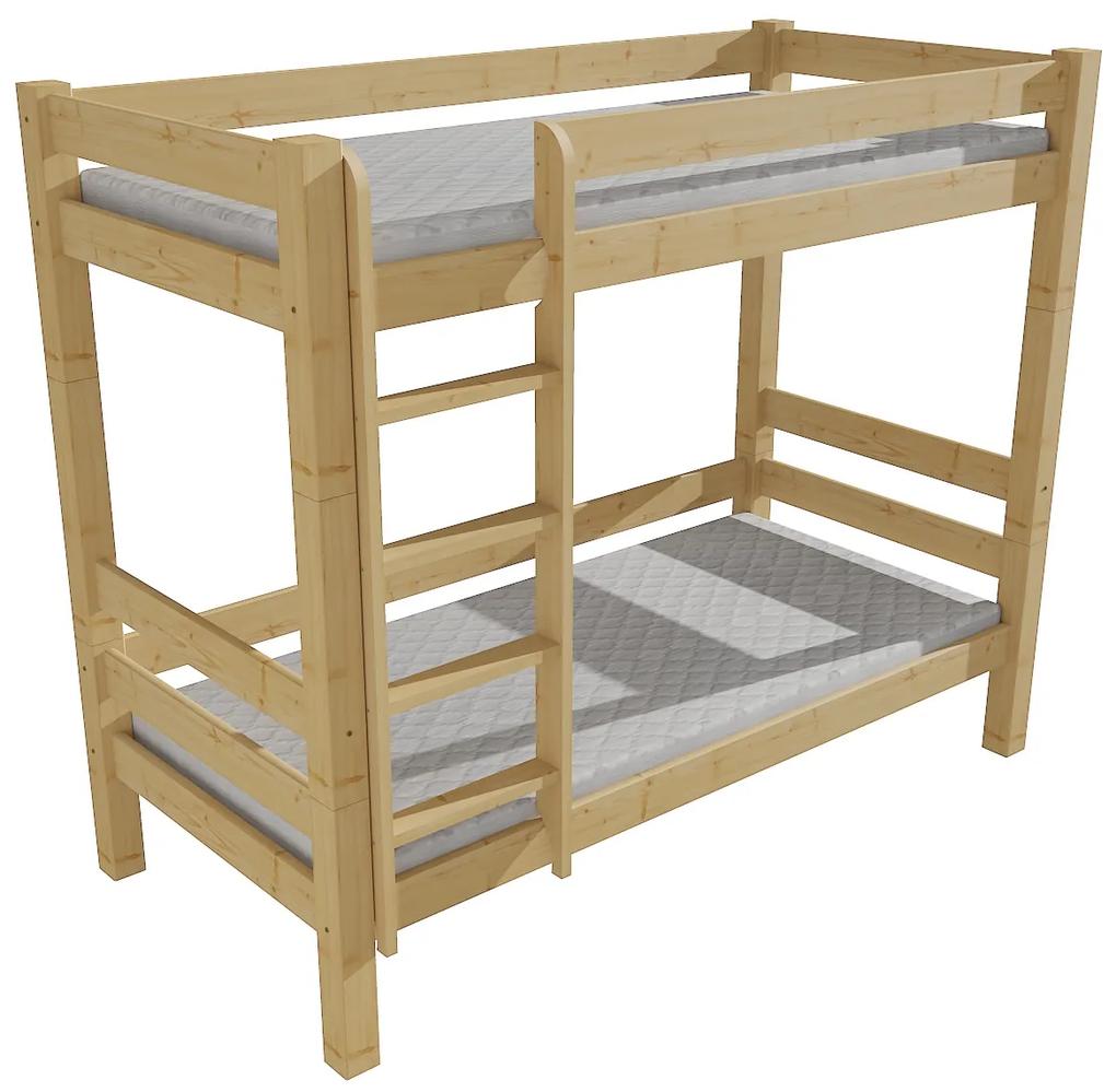 Vomaks Patrová postel 8X8 03B Rozměr: 80 x 200 cm, Barva: surové dřevo