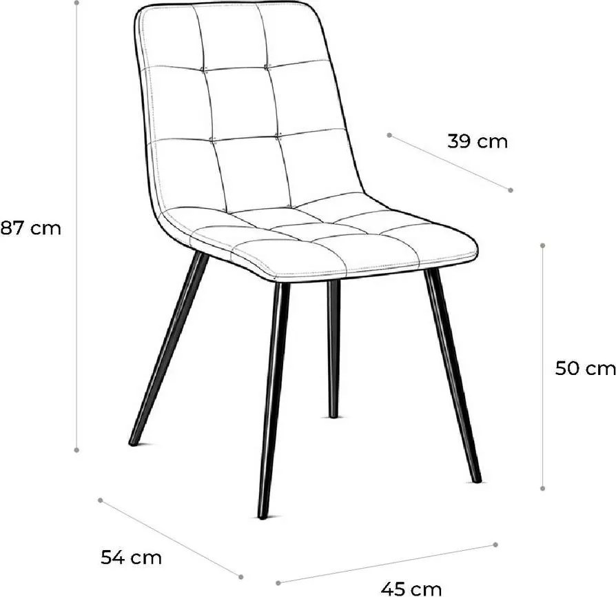 Jídelní set Benetutti 4+1, černá / žlutá