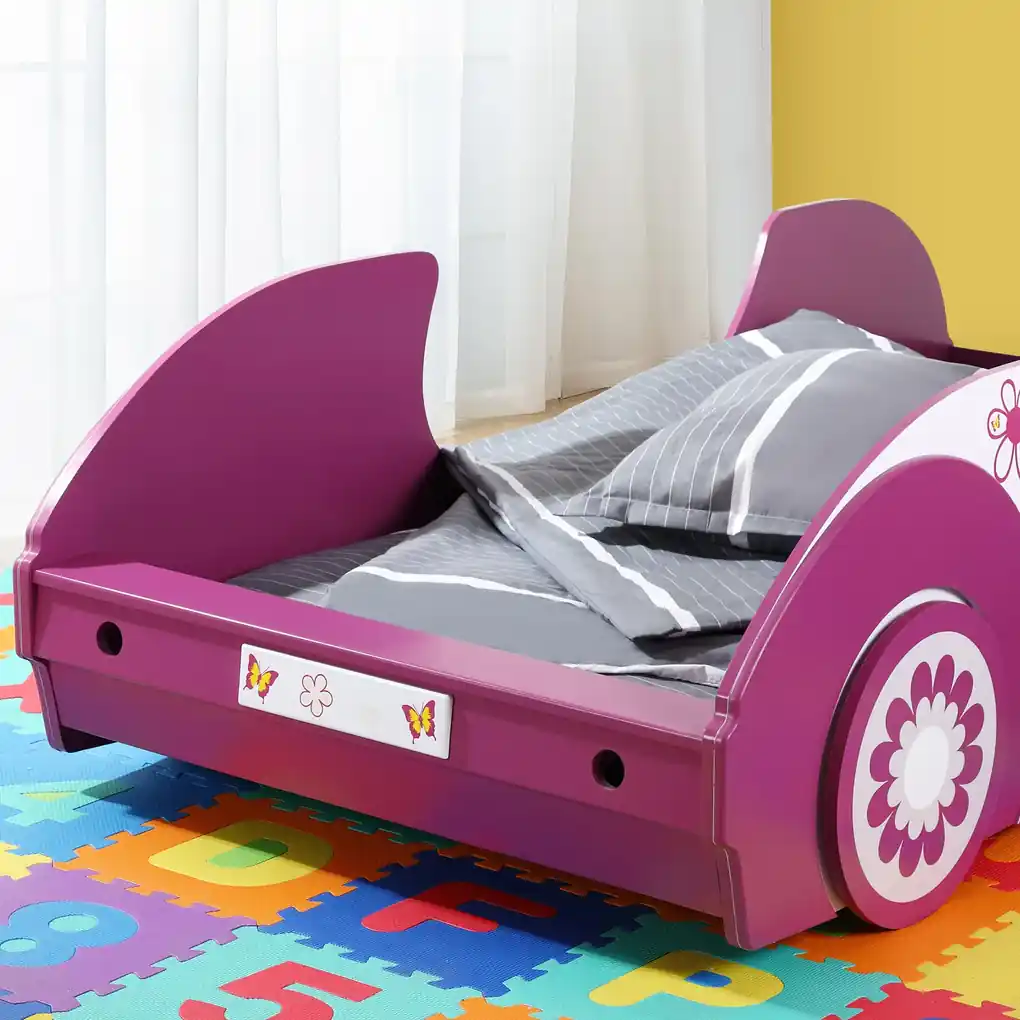 Casaria Dětská postel auto růžová 200 x 90 cm 991048 | BIANO