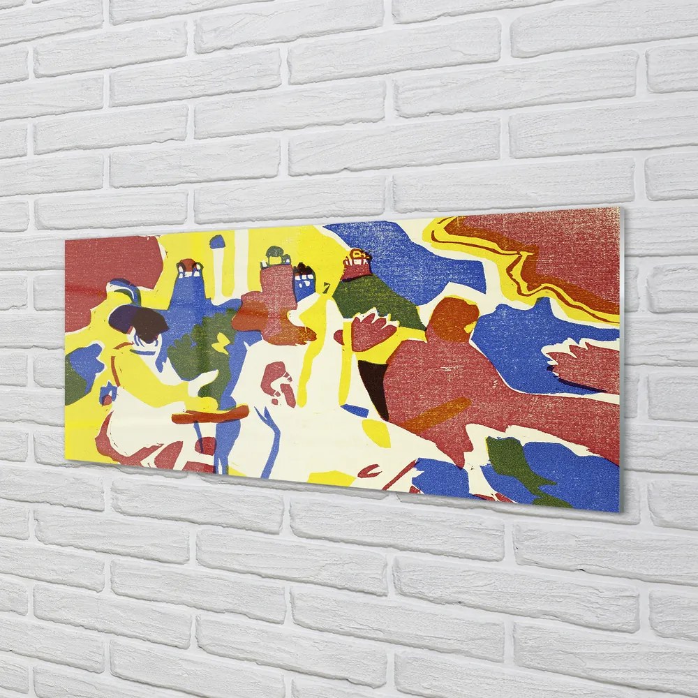 akrylový obraz Abstraction landscape 120x60 cm