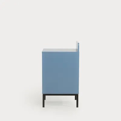Modrý noční stolek SUAVE