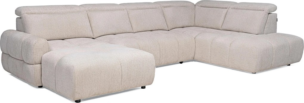 XXXLutz ROHOVÁ SEDAČKA, textil, béžová Welnova - Rozkládací sedačky - 002307035903