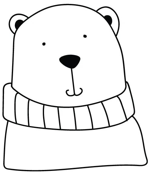 Plakát Černobílý medvěd