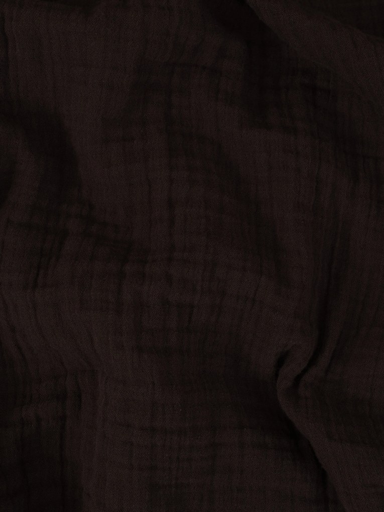 MK Lůžkoviny Mušelínový povlak na polštář 40 x 40 cm - Alexia tmavě hnědá