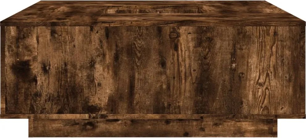 Konferenční stolek kouřový dub 100x100x40 cm kompozitní dřevo 3284053