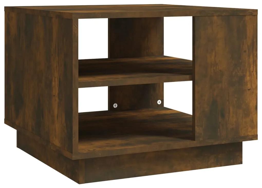 Konferenční stolek kouřový dub 55 x 55 x 43 cm kompozitní dřevo - Default Title