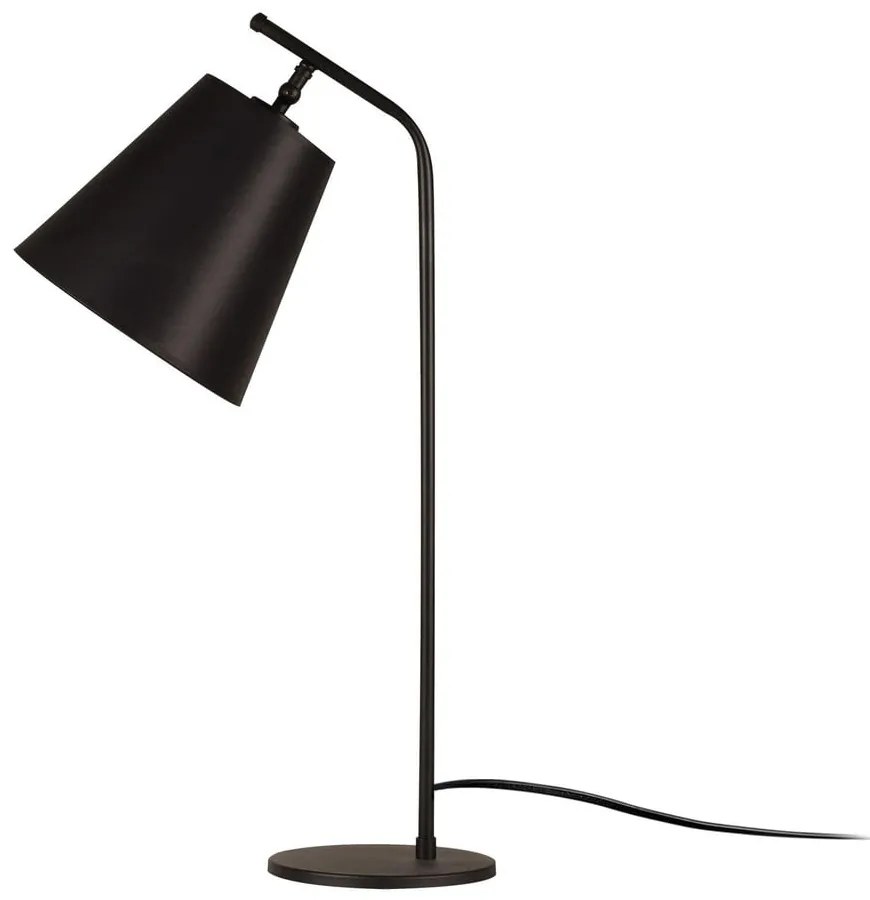 Černá stolní lampa s kovovým stínidlem (výška 67 cm) Salihini – Opviq lights