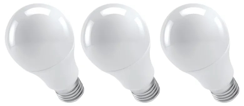 Neutrální LED žárovky v sadě 3 ks E27, 13,2 W, 230 V - EMOS