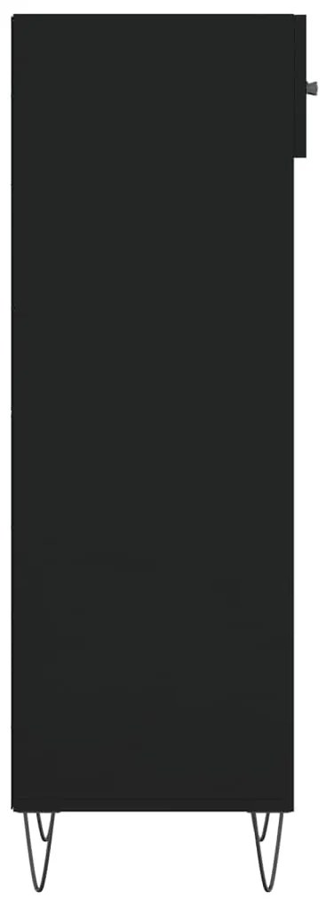 Botník černý 30 x 35 x 105 cm kompozitní dřevo