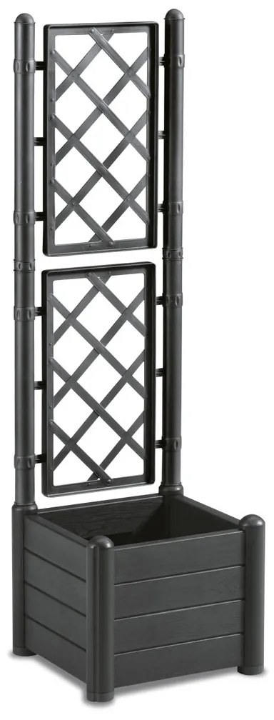 STEFANPLAST Truhlík 30 l s treláží/mřížkou, antracit