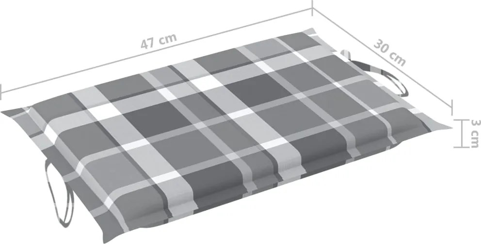 vidaXL Marketos Houpací zahradní lehátko s poduškou masivní teak