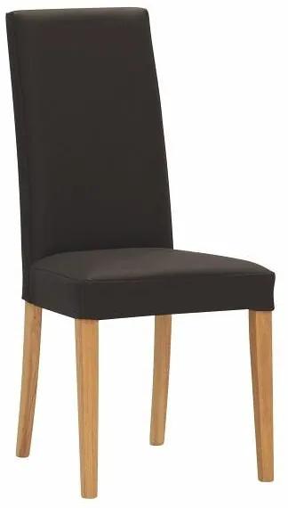 Jídelní celočalouněná židle Stima Nancy - PU kůže nebo látka, více barev Varianta 9 - dub sonoma, koženka bianco