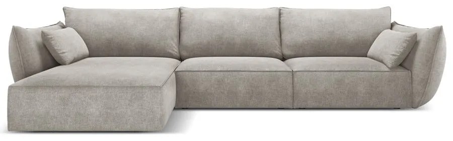 Světle šedá rohová pohovka (levý roh) Vanda – Mazzini Sofas